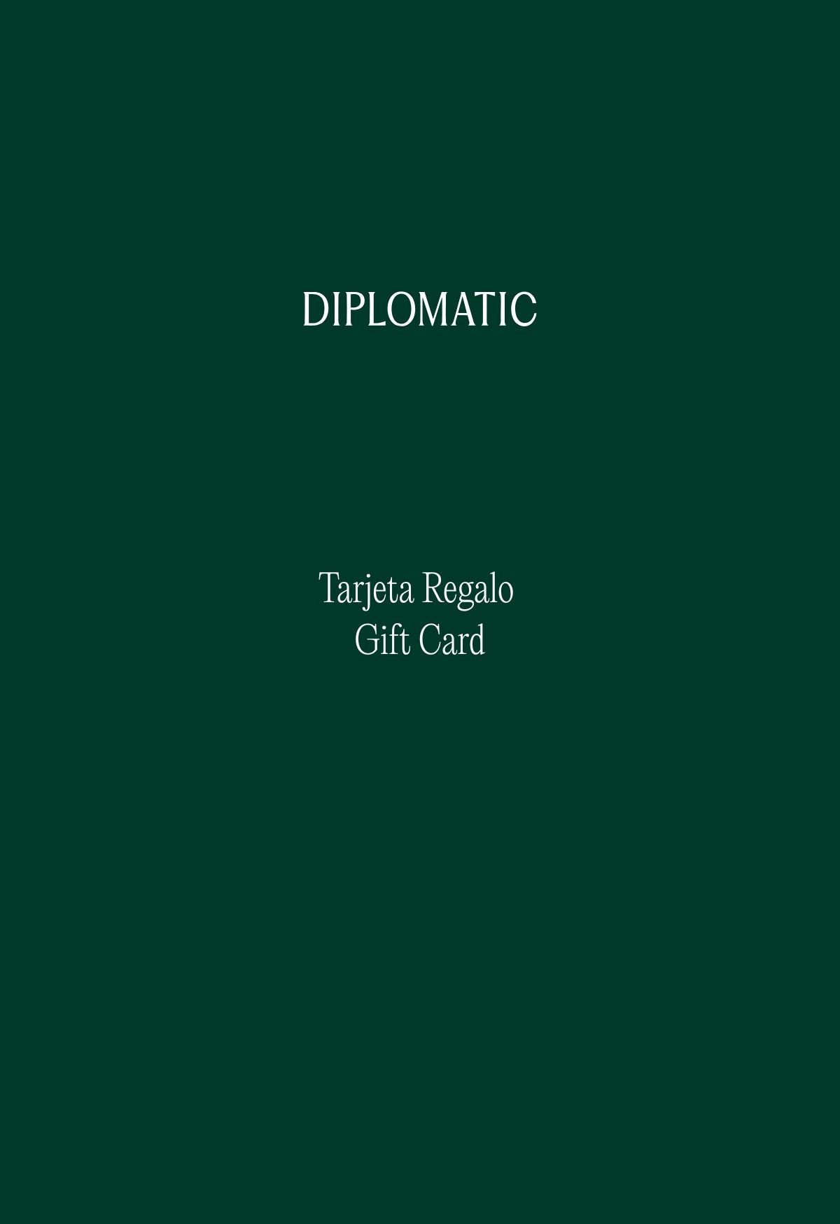 Tarjeta Regalo Diplomatic - Regala Calidad y Artesanía
